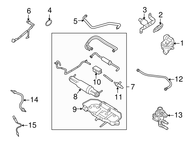 2005-2010 Ford Mustang Egr Valve 5R3Z-9D475-DA | Varsity Ford