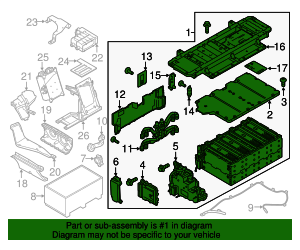2015-2018 Porsche Drive Motor Battery Pack Assembly 958-611-590-DX ...