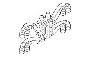 2014-2016 Porsche Panamera Drive Motor Inverter Coolant Line 7PP-915 ...