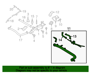 25460-3C700 - High-Quality Engine Coolant Pipe for 2010-2016 Hyundai ...
