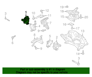 4G0-199-381-QA - Engine Mount 2012-2017 Audi | AutoNationParts.com