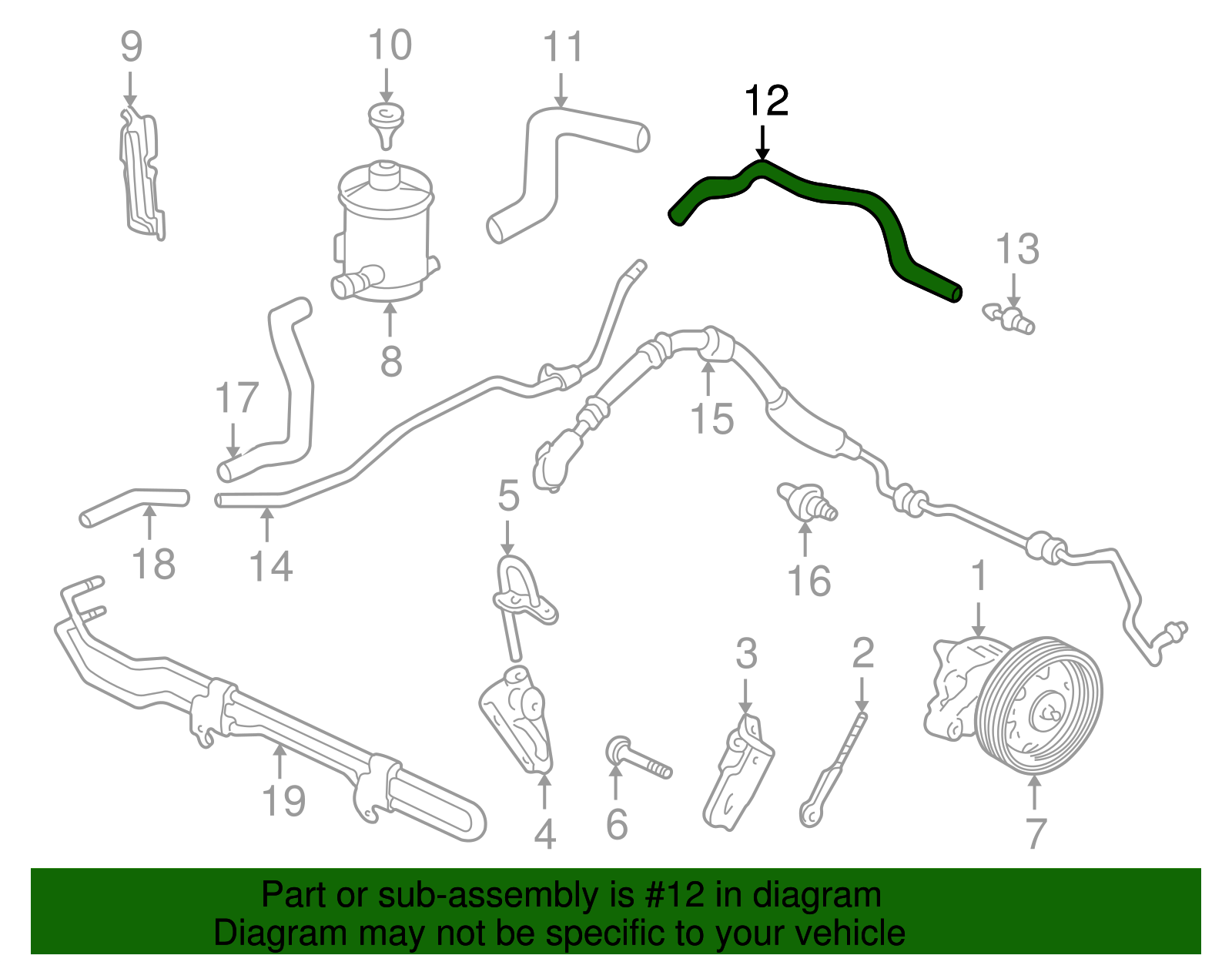 53734-S0X-A01 - Return Hose 1999-2004 Honda Odyssey | Honda Parts Online