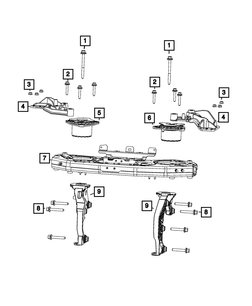 68639392AA - 2024-2025 Ram ProMaster EV - Cradle Attaching Bracket ...