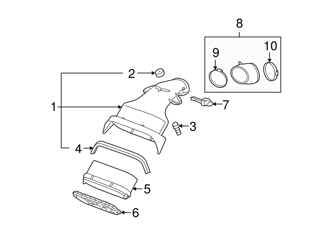 2006-2011 Chevrolet Corvette Air Filter 15776148 | AutoNationParts.com