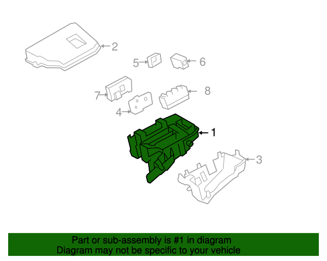 82741-12110 - Fuse & Relay Box - 2009-2013 Toyota | OEM Genuine Toyota ...