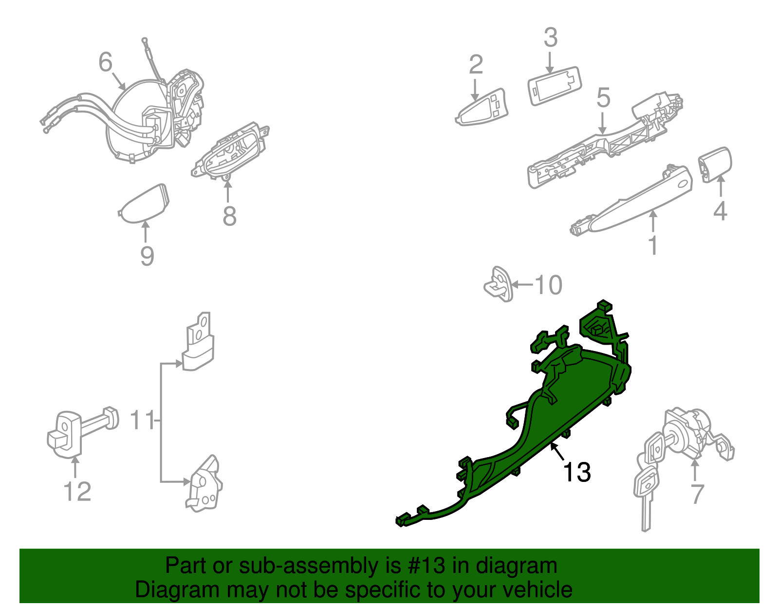 2017-2018 Nissan Pathfinder Harness 24124-9PJ0C | Bill Kay Nissan Parts