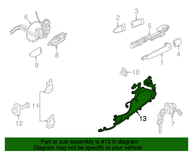 24125-9PA0B - Harness - 2014-2016 Nissan Pathfinder | World OEM Parts ...