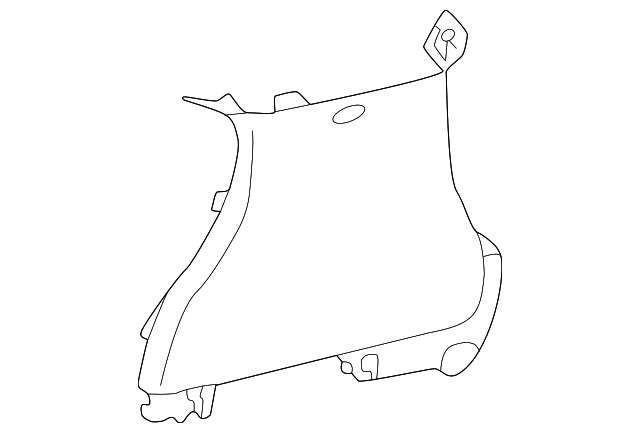 2021-2022 Toyota Sienna Pillar Trim 62550-08080-B0 | Toyota Parts Center