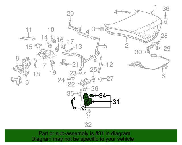2307500185 - Lock 2003-2012 Mercedes-Benz | AutoNationParts.com