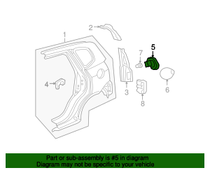 74480-SLN-A00 - Adapter Assembly, Fuel Filler Lid 2007-2008 Honda Fit ...