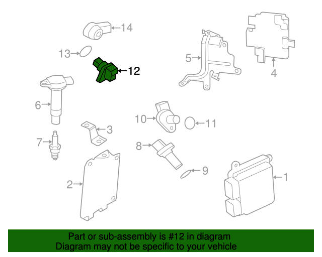 2014-2020 Mitsubishi Outlander Sensor 1865A211 | MitsubishiParts.com