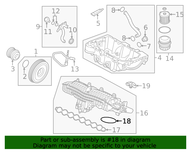 2015-2020 Volvo Fuel Injection Throttle Body Mounting Gasket 31370167 ...