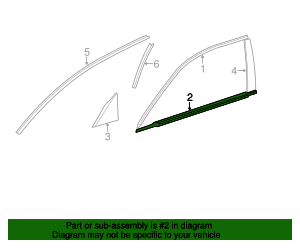 75720-76010 - Door Belt Molding 2011-2017 Lexus CT200h ...
