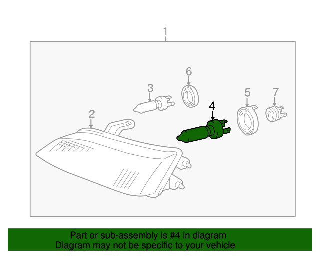 1997-2012 Lexus Headlamp Bulb 90981-13063 | OEM Parts Online