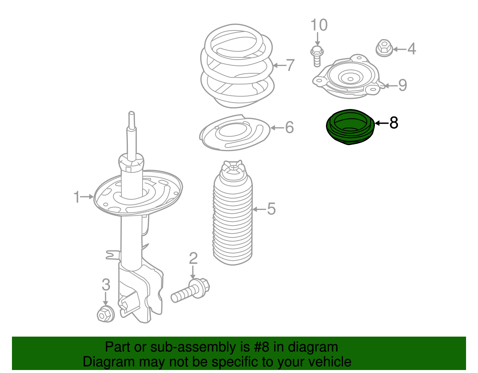 54325-3JA0A - Strut Bearing 2013-2024 Nissan | Nissan Parts ...