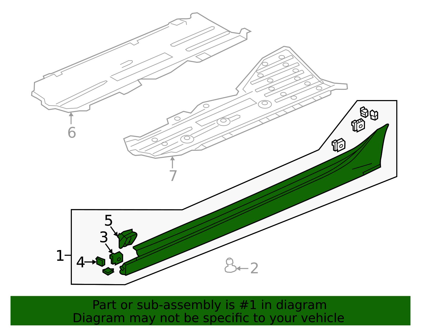 2022-2024 Honda Civic Rocker Molding 71800-T43-000ZB | OEM Parts Online