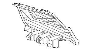 53141-WAA01 - Outer Grille - 2020-2023 Toyota GR Supra | OEM Genuine ...