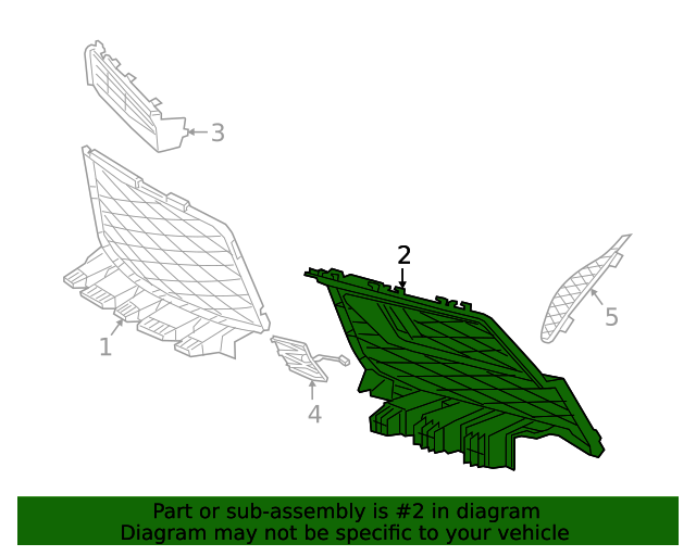 53141-WAA01 - Outer Grille - 2020-2023 Toyota GR Supra | OEM Genuine ...