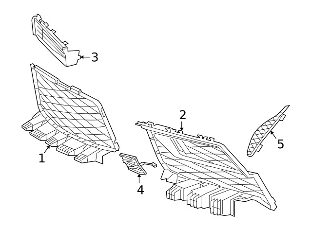 53141-WAA01 - Outer Grille - 2020-2023 Toyota GR Supra | OEM Genuine ...
