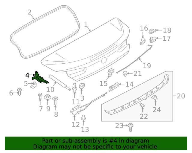 Genuine BMW 41-00-7-417-337 | Hinge | FREE Shipping on Most Orders $499 ...