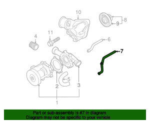 Genuine Water Pipe for 1999-2009 Saab | Part# 55559405 | Over 30% Off ...