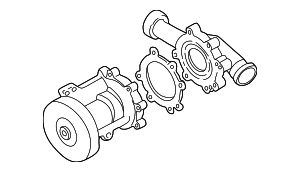 Genuine Genuine SAAB Water Pump for 1994-2009 Saab | Part# 93166829 ...