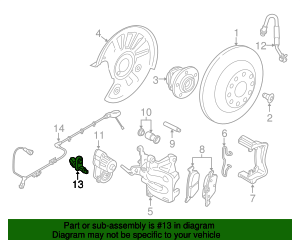 2004-2024 Volkswagen ABS Wheel Speed Sensor WHT-003-857-C ...
