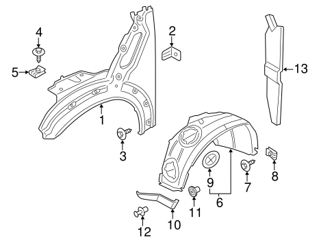 Fender & Components for 2014 Mini Cooper Countryman | Mini Parts Direct
