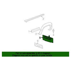 2000-2007 GM Pickup Box Side Rear Z71 Offroad Decal 15779676 ...