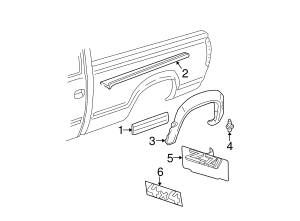 1999-2007 GM Pickup Box Side Rear 4x4 Decal 15779675 GM | GMPartsDirect.com
