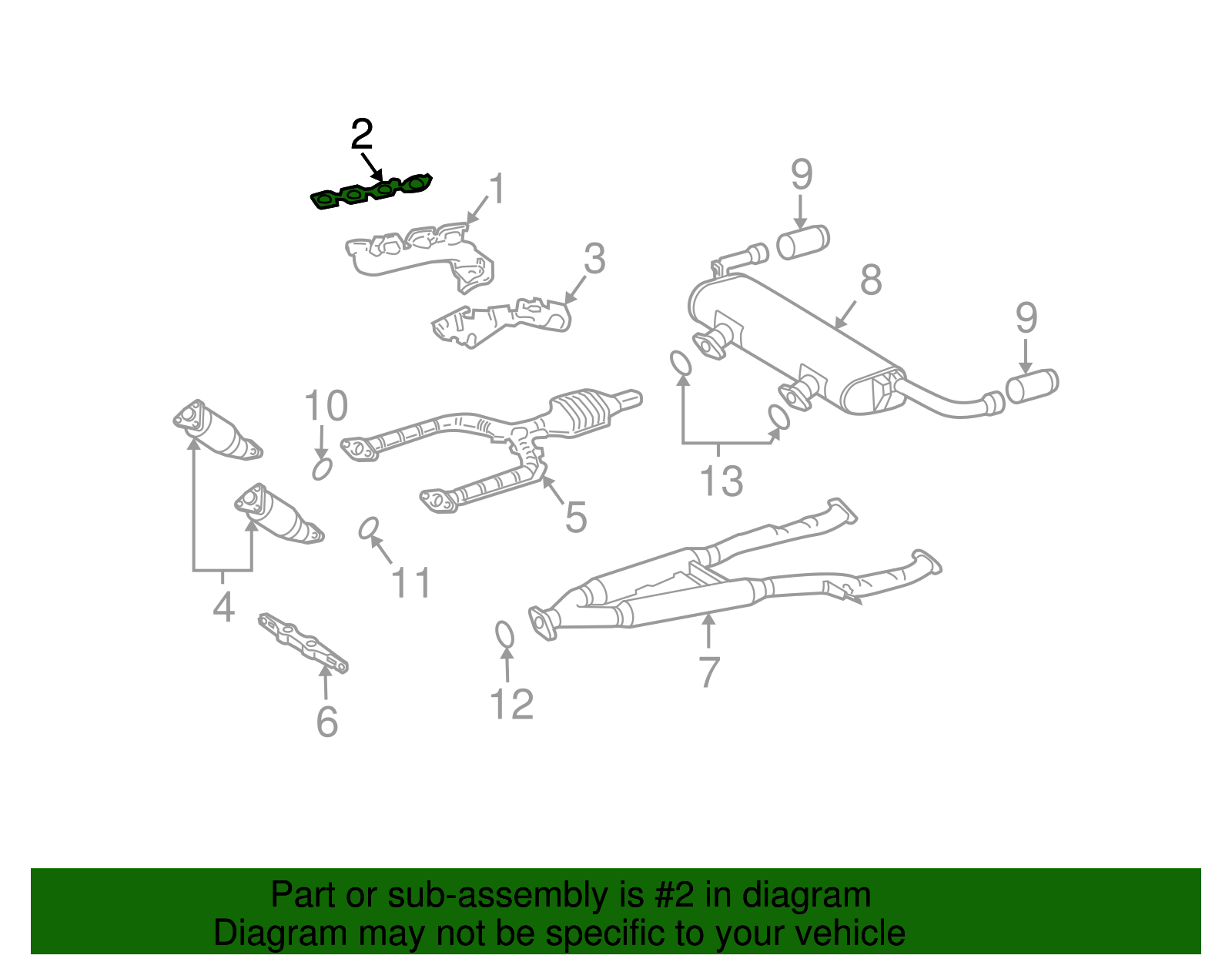 1992-2010 Lexus Gasket 17173-50021 | Retail Performance Auto Parts