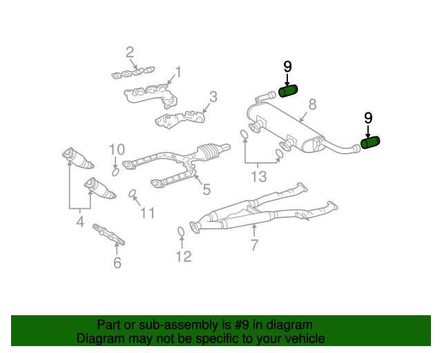 17408-50030 - Tail Pipe Extension - 2002-2010 Lexus SC430 | My L Parts