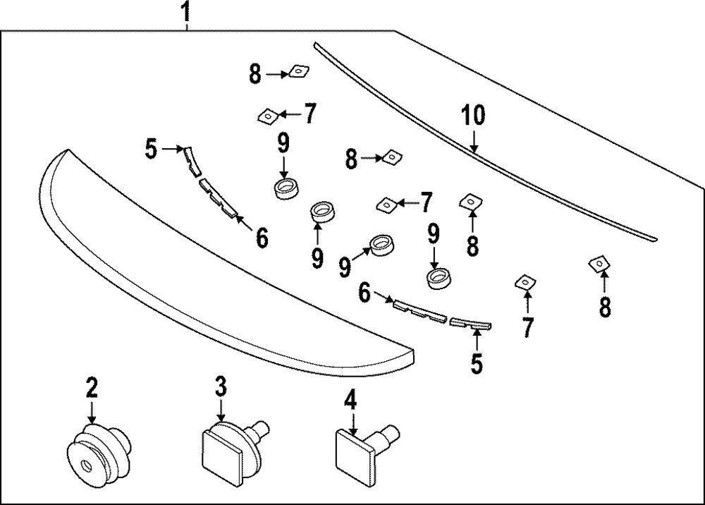87360-L3000 - Molding 2021-2024 Kia K5 | Kia.Parts Store