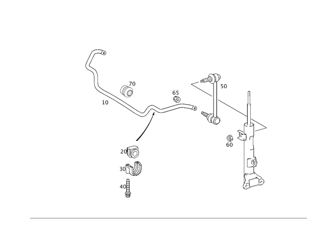 1960-2019 Mercedes-Benz Holder 203-323-27-40 | MB OEM Parts