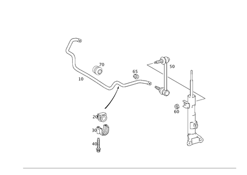 Torsion Bar, Front for 2006 Mercedes-Benz C 350 | Mercedes-Benz USA Parts