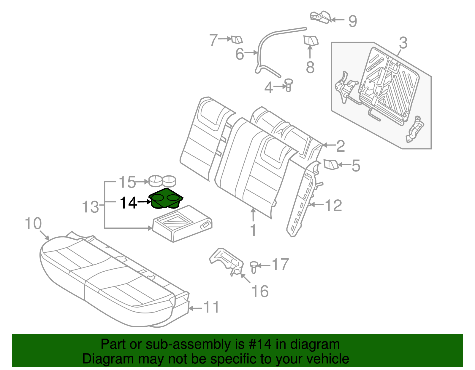 7E5Z-5413562-AD - Cup Holder 2006-2019 Ford | Big 3 Auto Parts