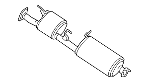20100-3JA0A - Muffler & Pipe 2013-2020 Nissan Pathfinder | Nissan Parts ...
