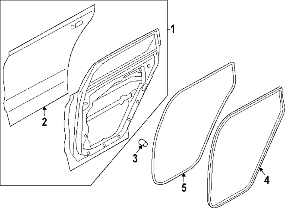2024-2025 Hyundai Santa Fe Door Weather-Strip 83140-R6000 | Retail ...