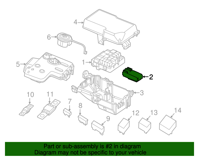 2013 Dodge Dart Distribution Box 68239639AA | TascaParts.com