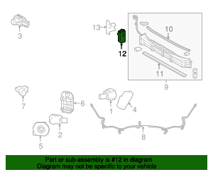 88940-47011 - Actuator Assembly, Swing Grille - 2016-2019 Toyota ...