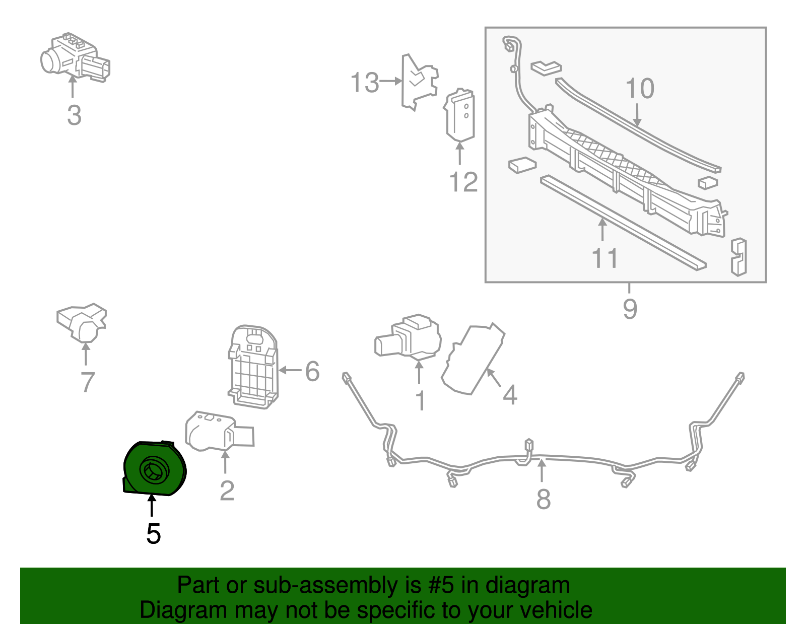 2016-2018 Toyota Prius Park Sensor Retainer 89348-12070-J6 | Smithtown ...