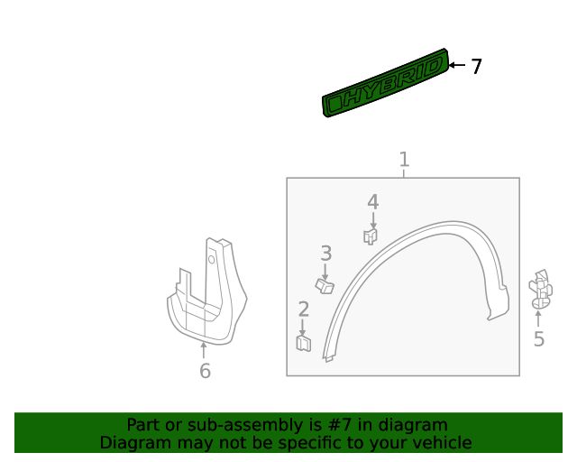 75724-TLY-H01 - Fender Emblem 2020-2022 Honda CR-V | AutoNation Parts