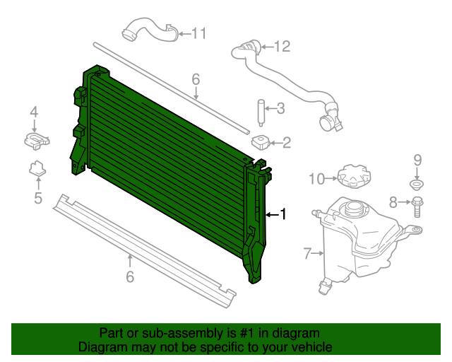 2016-2019 Mini Radiator 17-11-7-617-636 | Mini Parts Direct