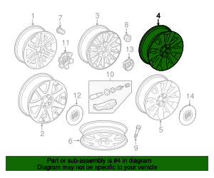 Buy Genuine GM Auto Parts - Wheel (Part # 23284495) | GM Parts Store