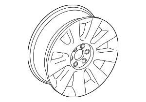 2016 Buick Enclave 20x7.5-Inch Aluminum Wheel 84014143 GM ...