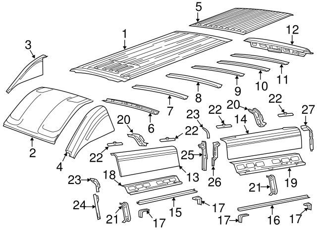 2020-2021 Ram Outer Rail 68167464AA | TascaParts.com