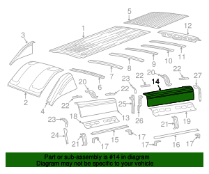 2020-2021 Ram Outer Rail 68167464AA | TascaParts.com