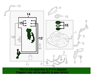 2006-2011 Honda Civic Filter Set, Fuel 17048-SNA-A01 | OEM Parts Online