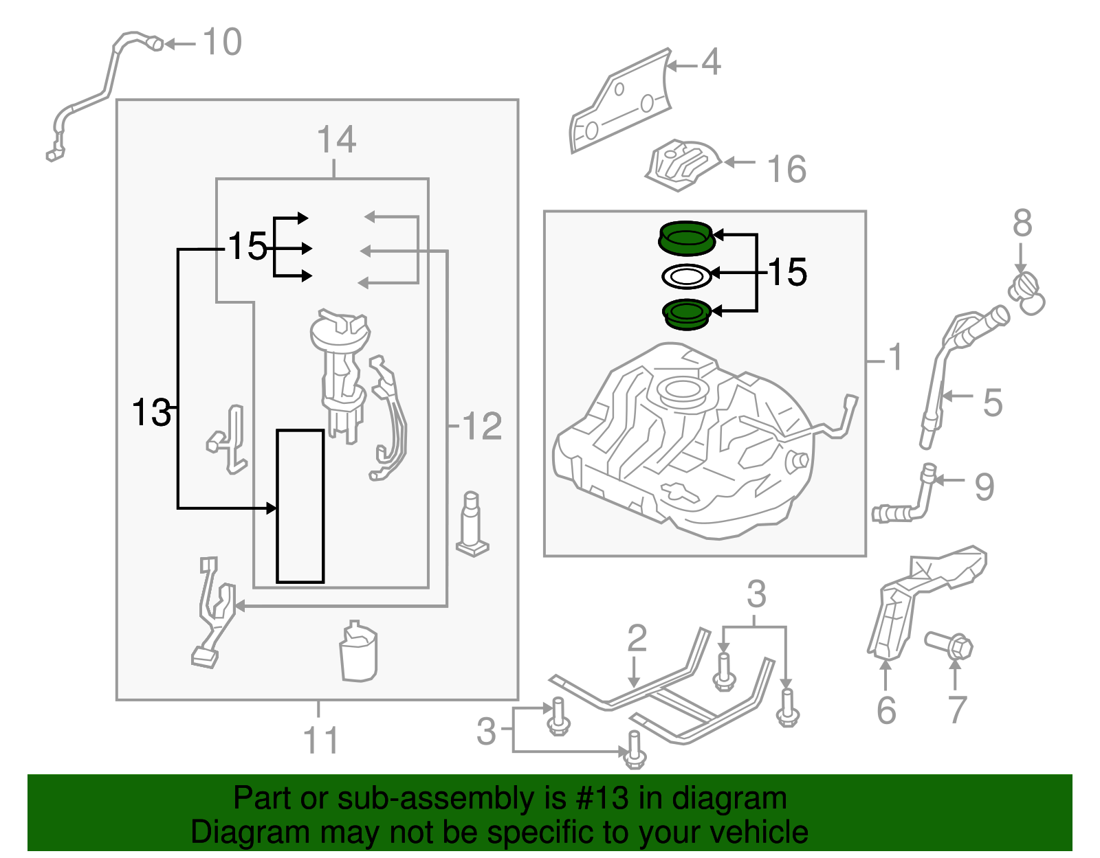 17052-SNA-A00 - 2006-2011 Honda Civic - Regulator Assembly Pressure ...