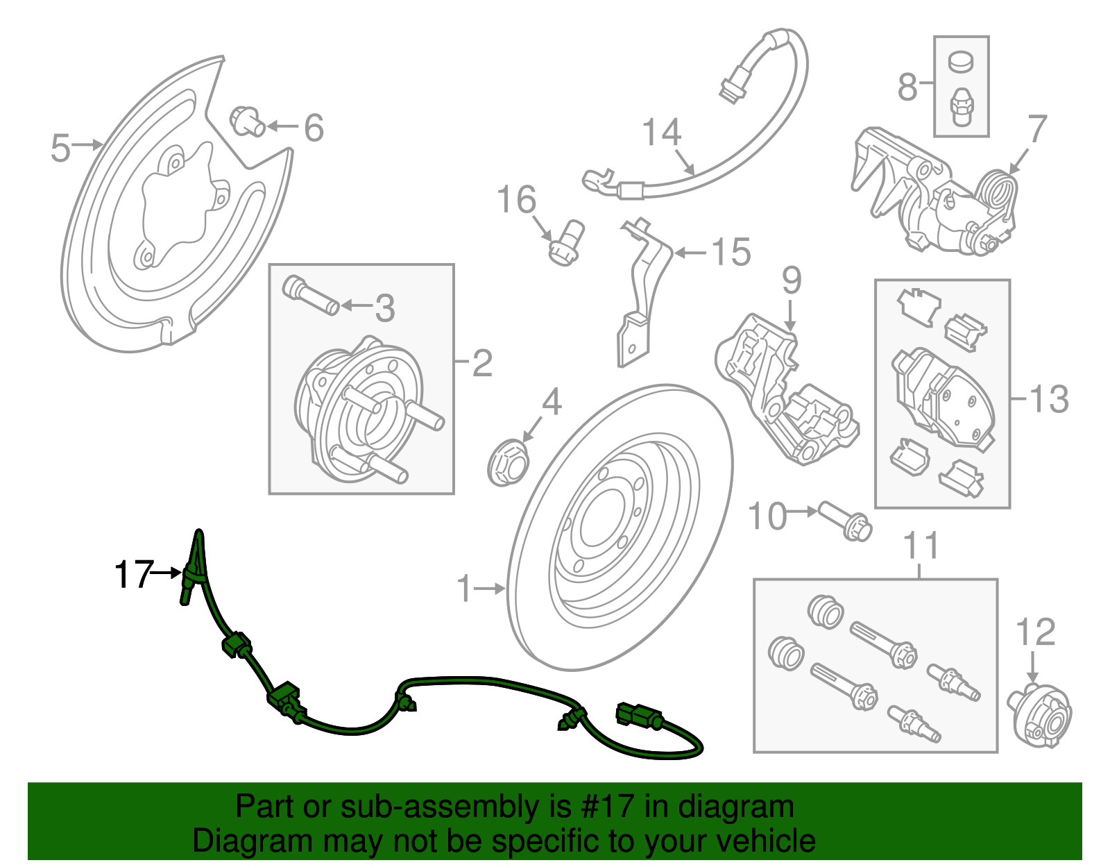 Genuine OEM Ford Part - Motorcraft™ ABS Wheel Speed Sensor BRAB-390 ...